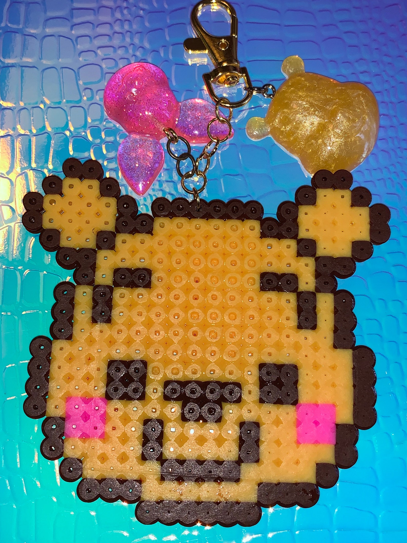 Creepy Cute Perler Keychain - Etsy