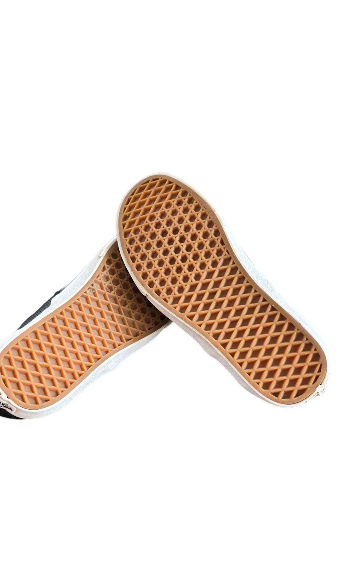 Vans Perforated Leather Black Classic Slip-on Sneaker Mens Sz 7 Womens ...