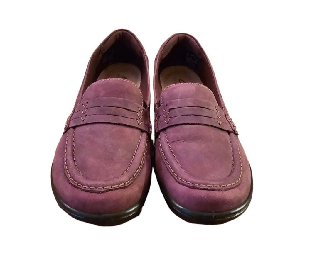 Clarks Women's Cora Ashley Loafers, Dark Mauve, Size 10W Like New ... Clarks Women's Cora Ashley Loafers, Dark Mauve, Size 10W Like New ...