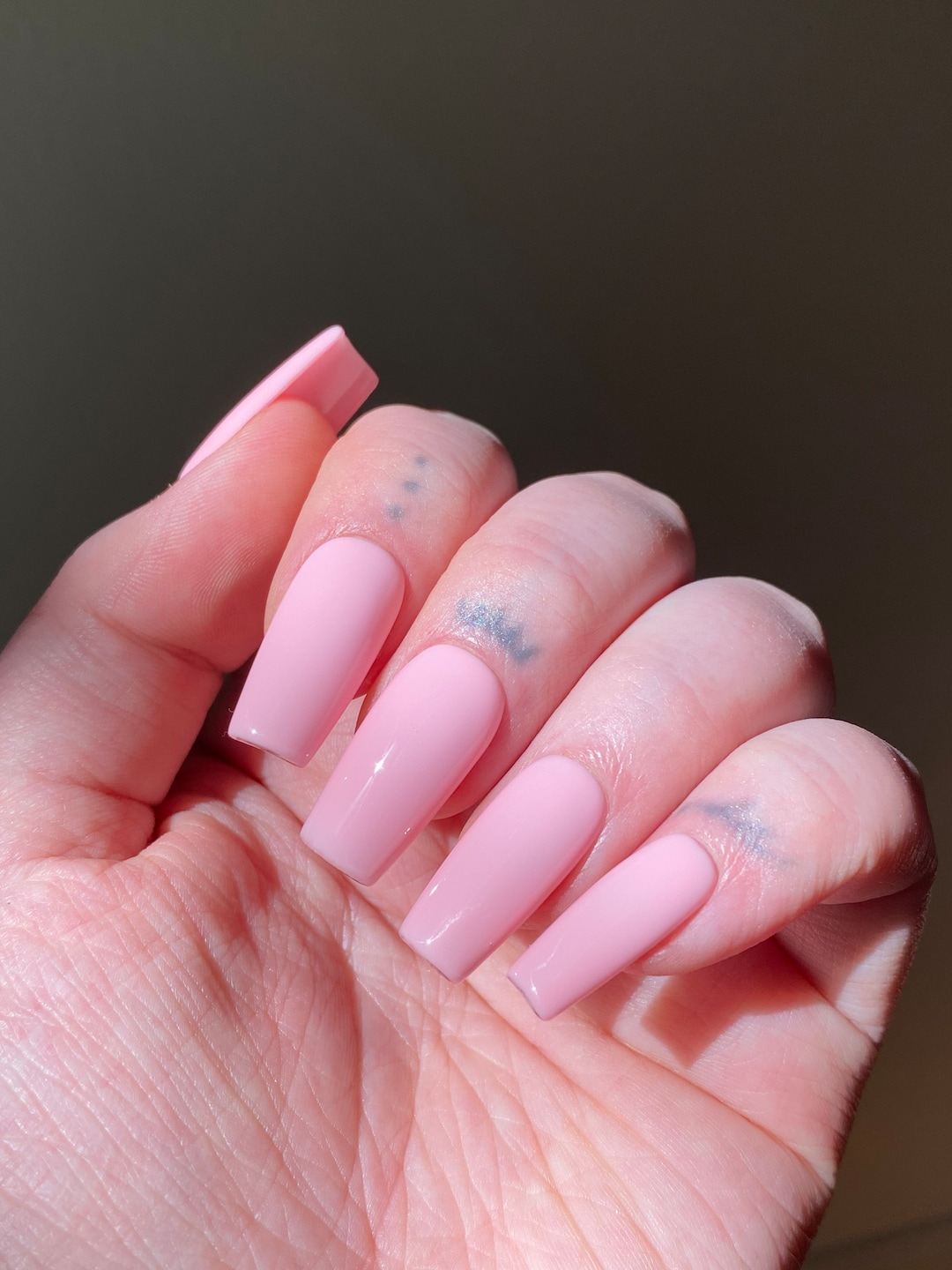 Baby Pink Solid PRESS ON NAILS | Classy Nails, Neutral Nails, Aesthetic Nails, Trendy Nails ...