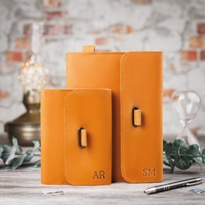 Reusable Notepad Cover A5 & A6 - Leather Cover With Emboss ...