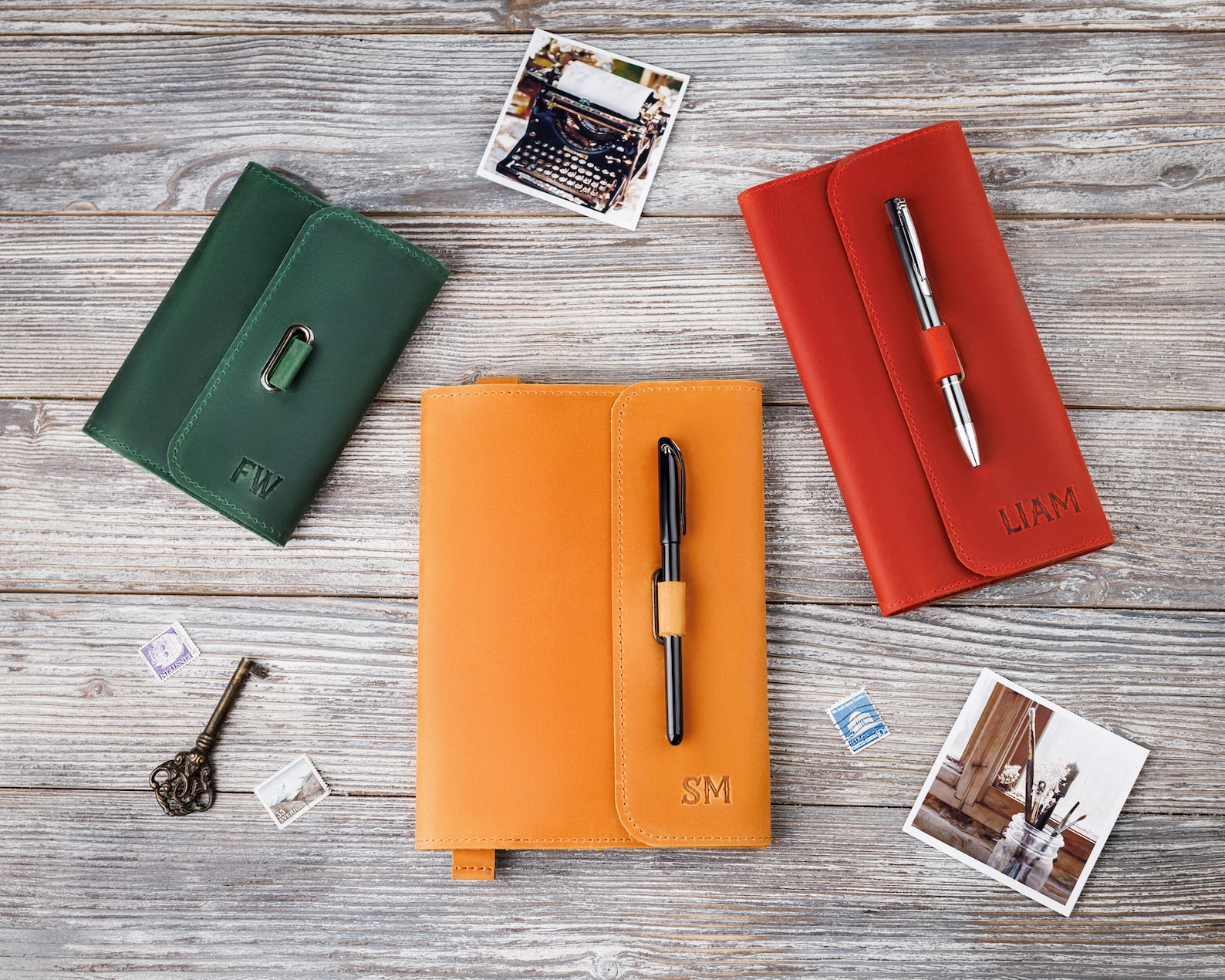 Leather Journal Refillable - Personalized Notebook - Travel Journal for ...
