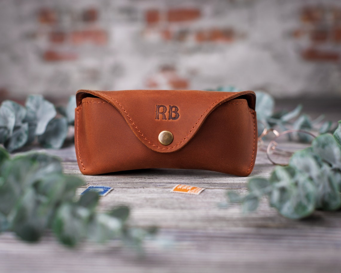 Glasses Case Personalized - Leather Eyelasses Case - Women Glasses Case ...
