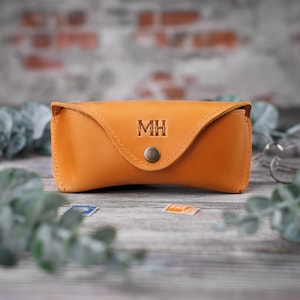 Glasses Case Personalized - Leather Eyelasses Case - Women Glasses Case ...