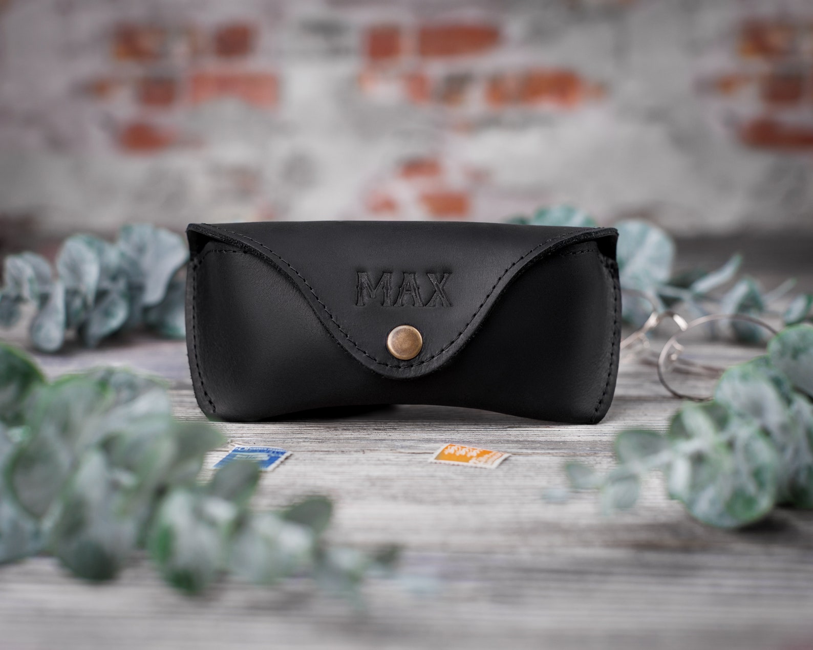 Glasses Case Personalized - Leather Eyelasses Case - Women Glasses Case ...