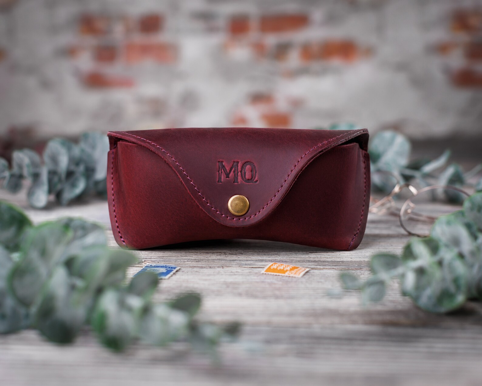 Glasses Case Personalized - Leather Eyelasses Case - Women Glasses Case ...