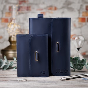 Reusable Notepad Cover A5 & A6 - Leather Cover With Emboss ...