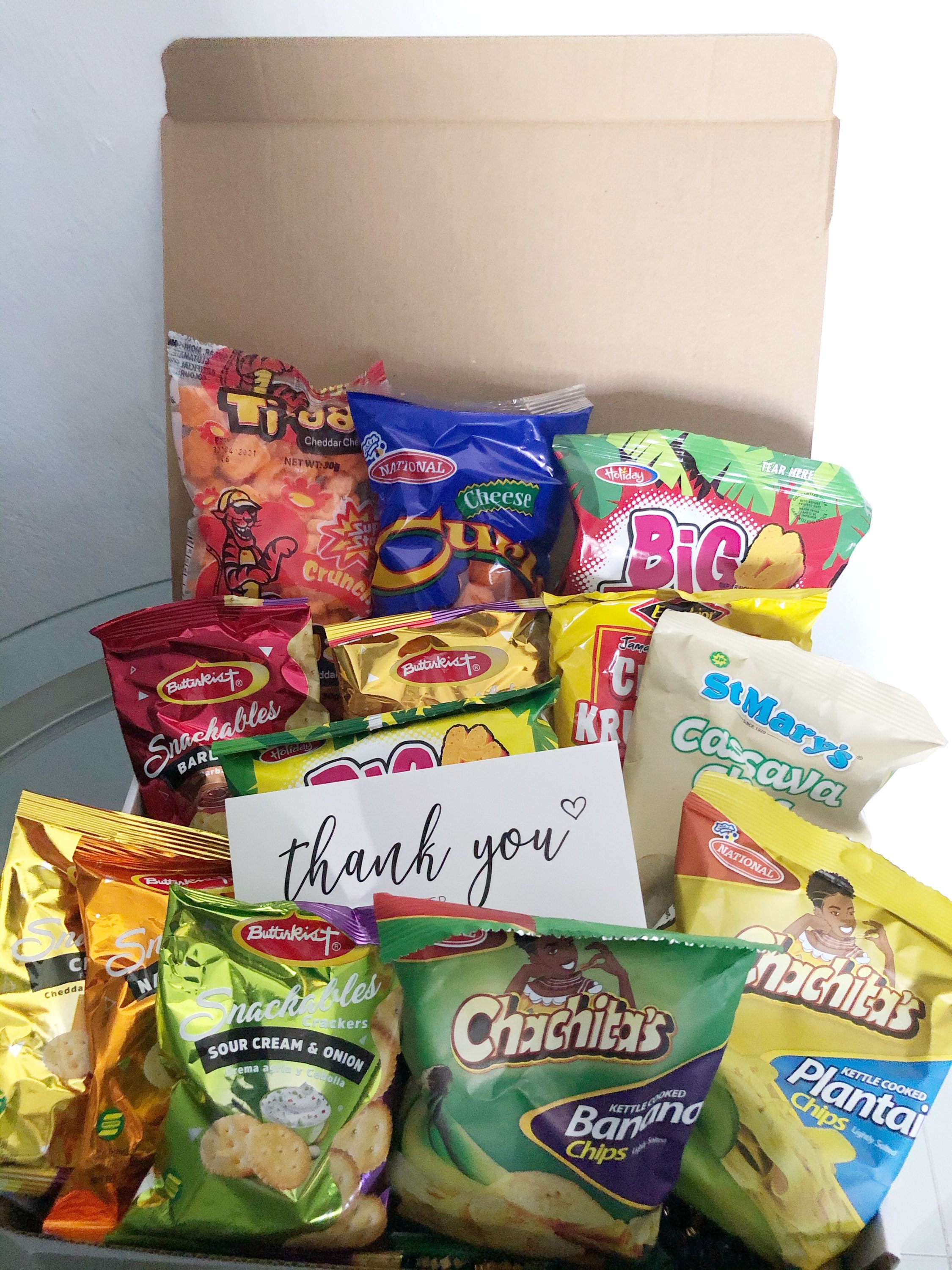 Pack de 14 Jamaican goodie snack box Savory/Salty - Etsy México