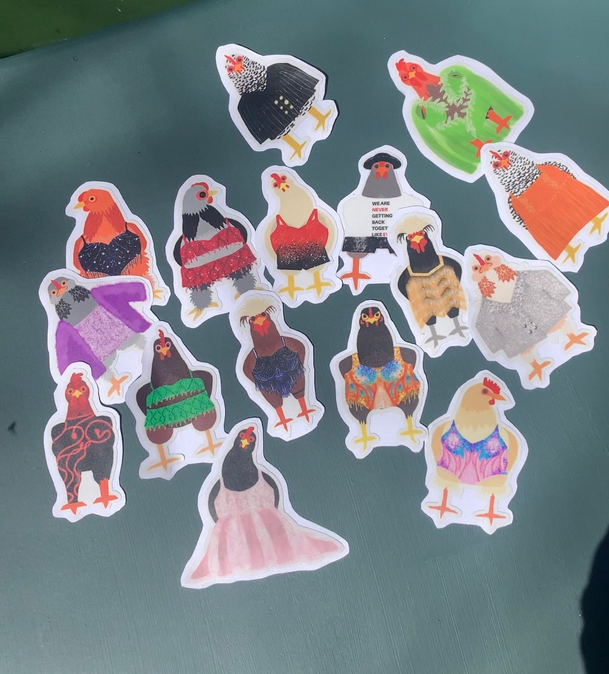 Taylor Swift Eras Tour Outfit Chicken Stickers FULL SET - Etsy