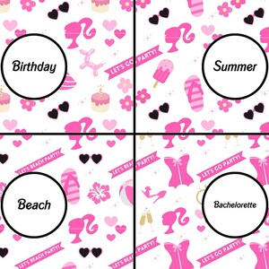 Malibu Barb Repeating Patterns Birthday Beach - Etsy