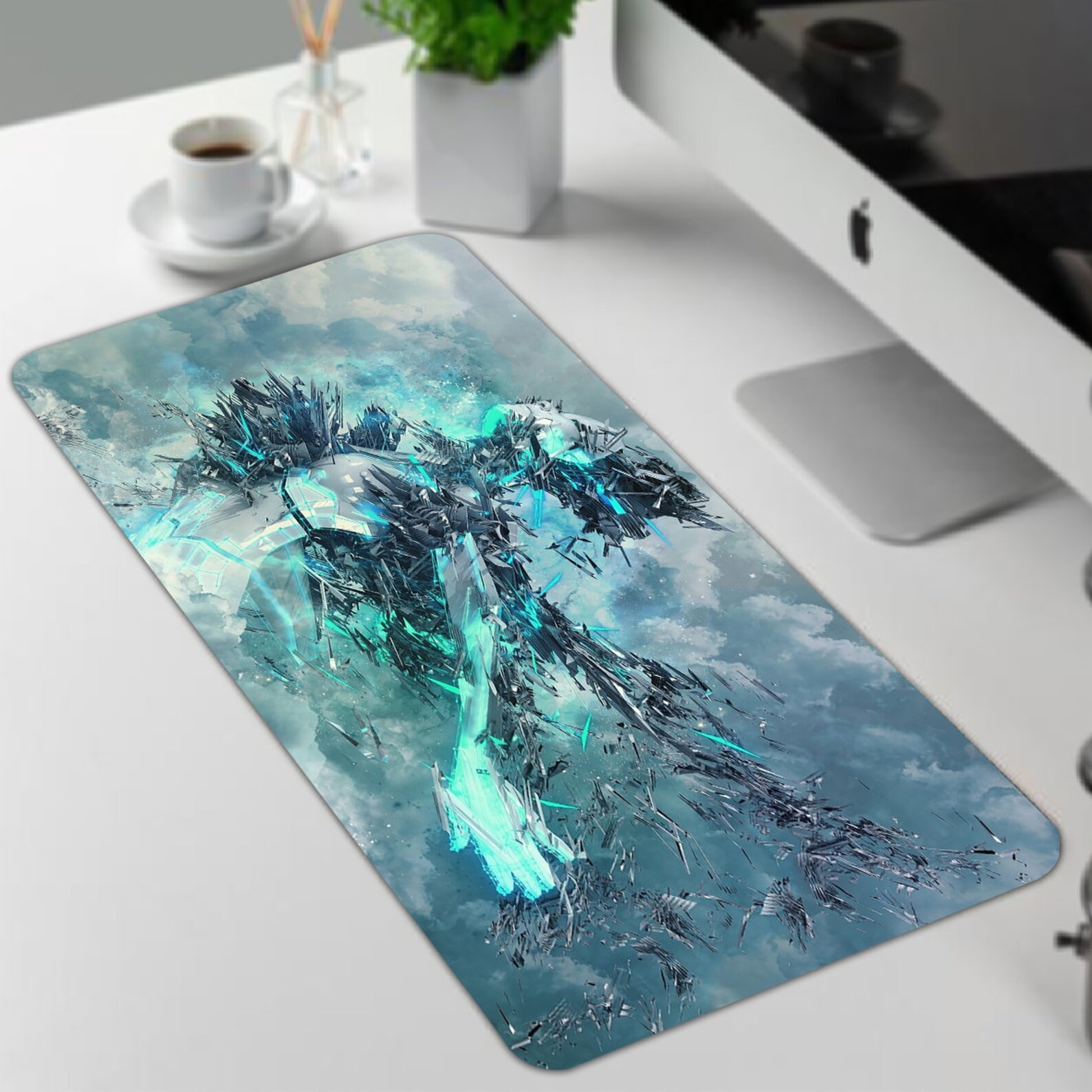 Protector de mousepad de cuero mousepad abstracto 28 | Etsy