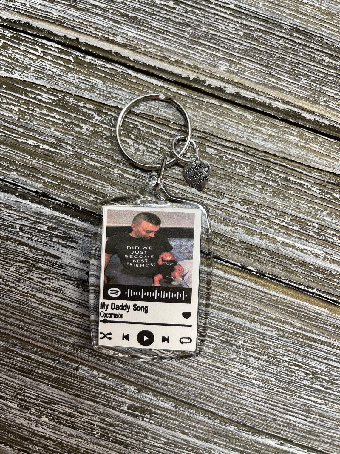 Totally customizable Spotify keychains | Etsy