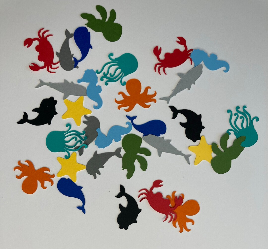 Under the Sea Confetti, Sea Creature Confetti, Under the Sea Table ...