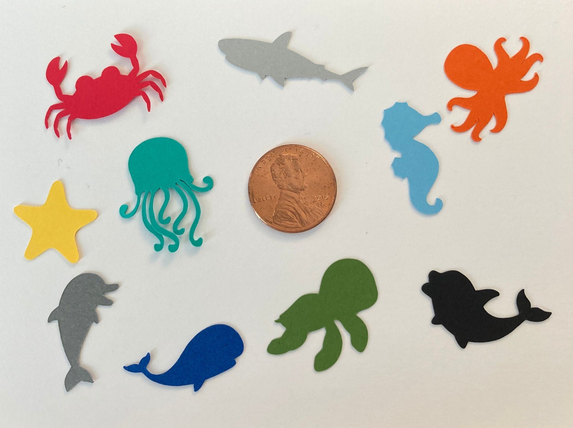 Under the Sea Confetti, Sea Creature Confetti, Under the Sea Table ...