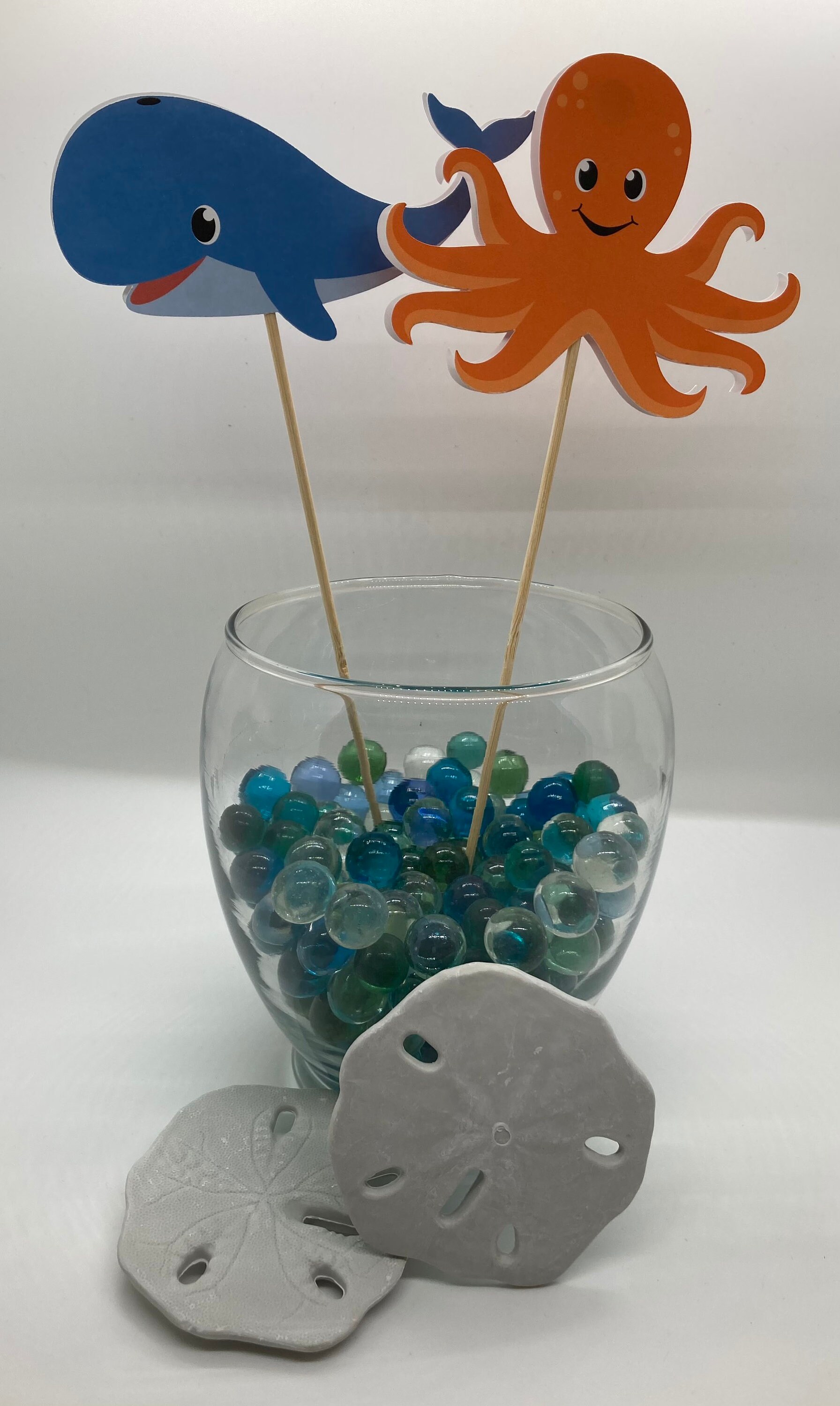 10 Pc. Cute Sea Creature Party Skewers, Under the Sea Birthday Party ...
