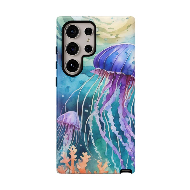 Jellyfish Ocean Colorful Phone Tough Cases Purple Blue Teal - Etsy