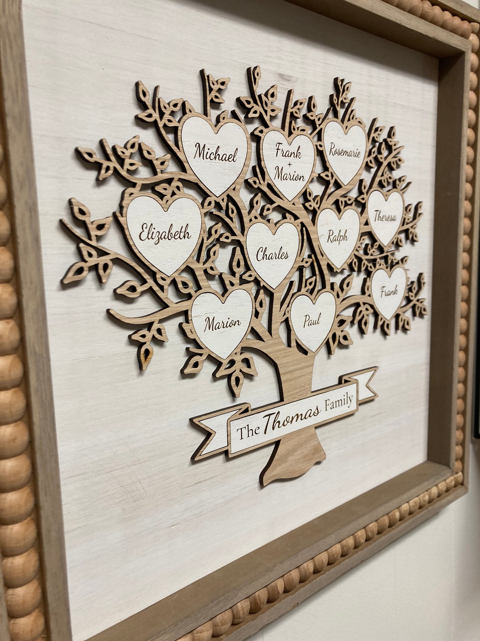 Family Tree Custom Framed Family Tree Custom Family Wall - Etsy