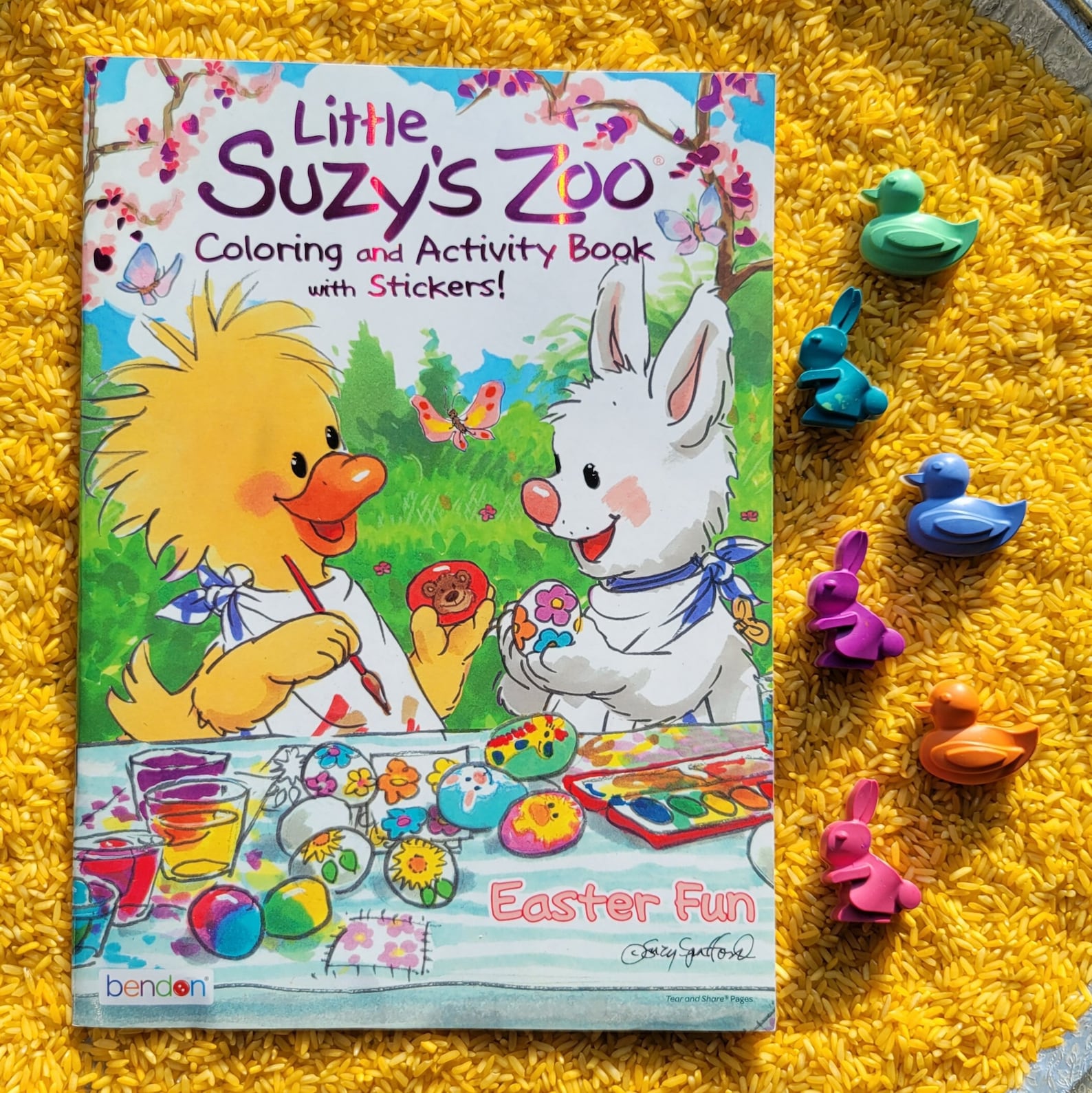 Easter Suzy's Zoo Coloring Activity Sticker Book W/ Bunny - Etsy