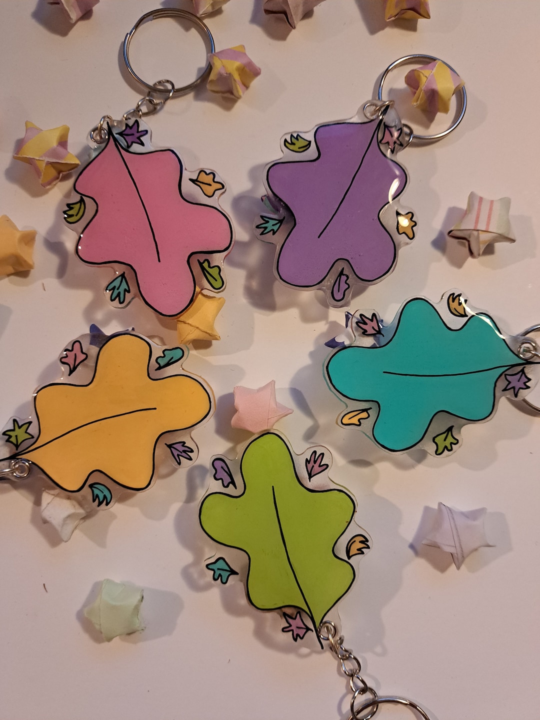 Heartstopper Inspired Leaf Keyring - Etsy