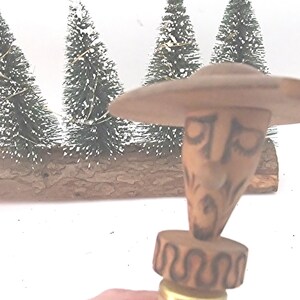 Bouchon représentant un personnage bois vintage - Etsy France