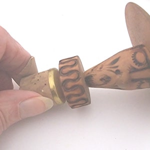 Bouchon représentant un personnage bois vintage - Etsy France