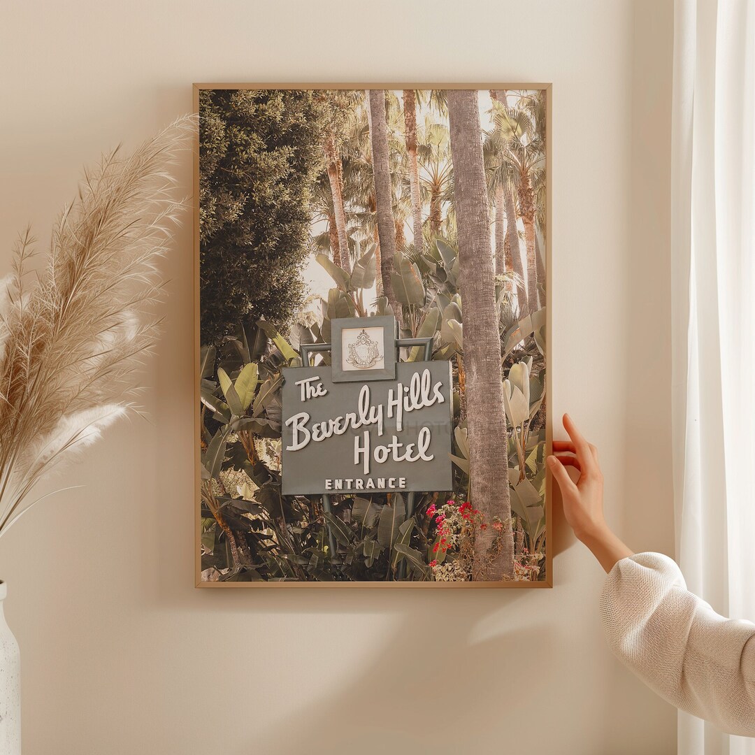 Beverly Hills | Luxury Eco Print | California Photography || Gift for ...