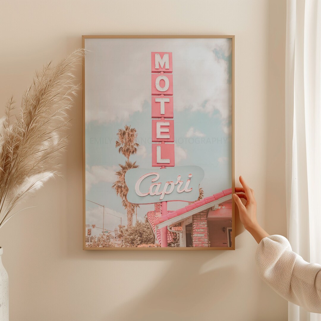 Retro Wonderland Motel | Luxury Eco Print | California Photography ...
