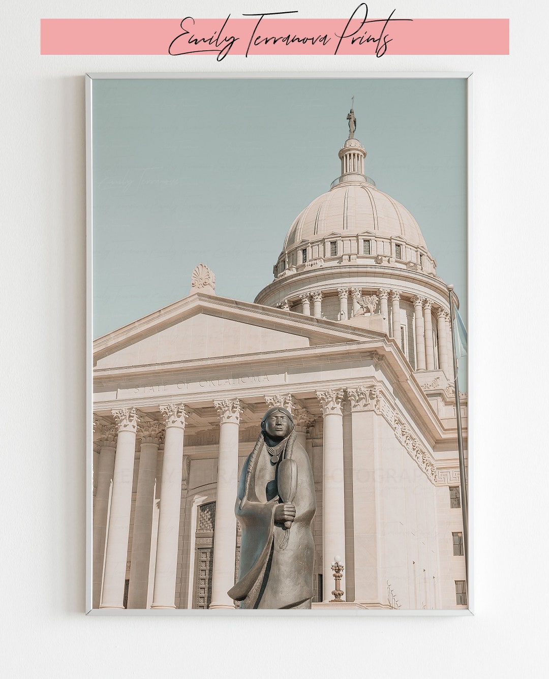 Oklahoma Capitol Oklahoma City Photography Print Native/indian American ...