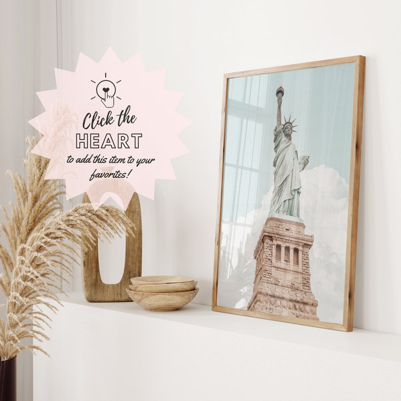 Statue of Liberty New York Photography Luster Print Modern Office Wall ...