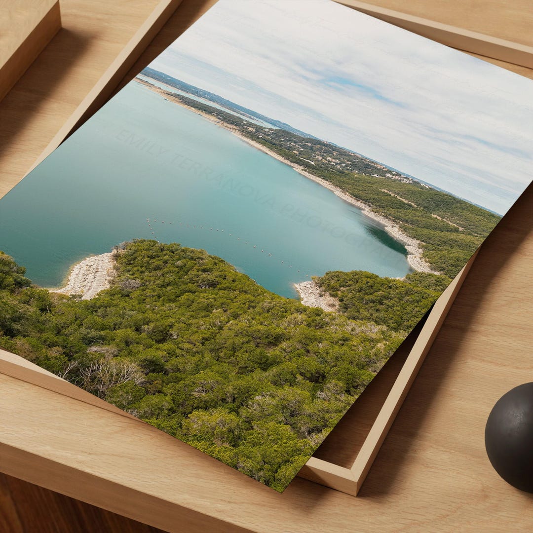 Lake Travis | Framed Print : Black and White Frames | Austin, Texas ...