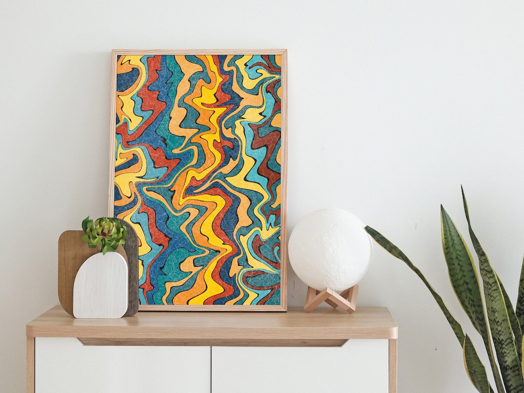 Retro Wall Art Print Retro Art Printable Wall Art Retro - Etsy