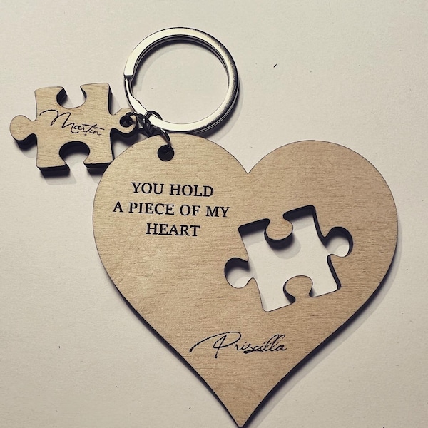 Puzzle Keychain - Etsy