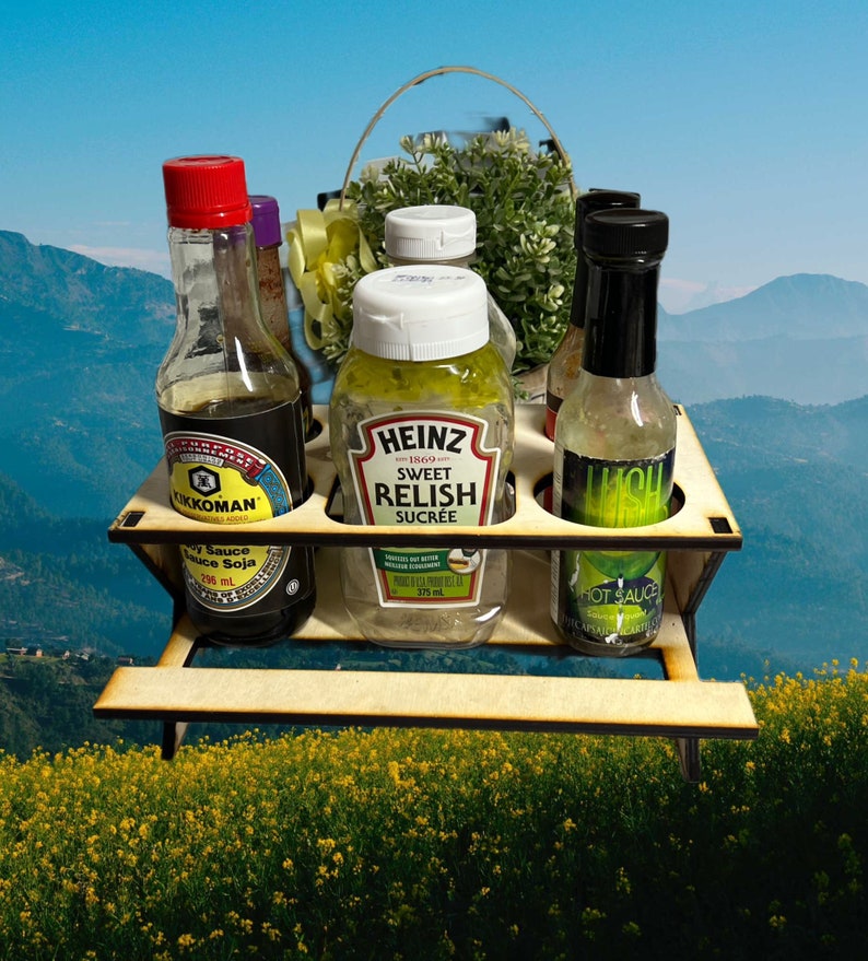 Picnic Table for Condiments SVG File - Etsy