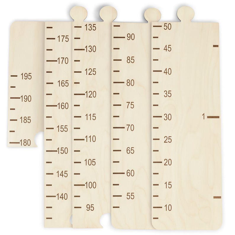 Growth Chart SVG: Wall Ruler Cut File for Glowforge - Etsy