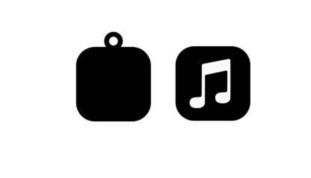Icon Music Keychain SVG - Etsy