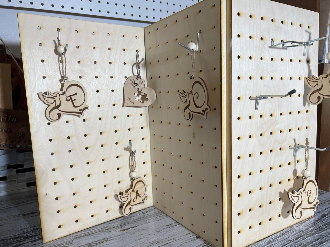 Pegboard Stand Display SVG FILE - Etsy