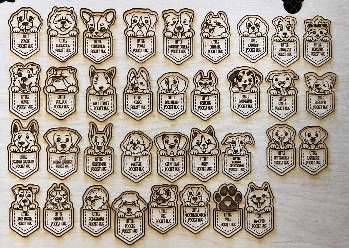 Dog's Breed Pocket Hug SVG File Only - Etsy