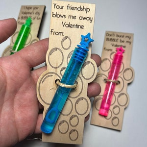 Bubbles Card Valentine's Day SVG File - Etsy