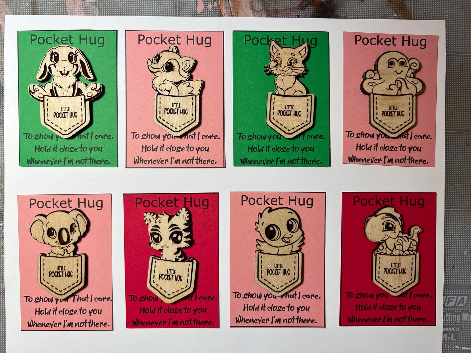 Pocket Hug Pal Cute Animals SVG File 2 - Etsy Canada