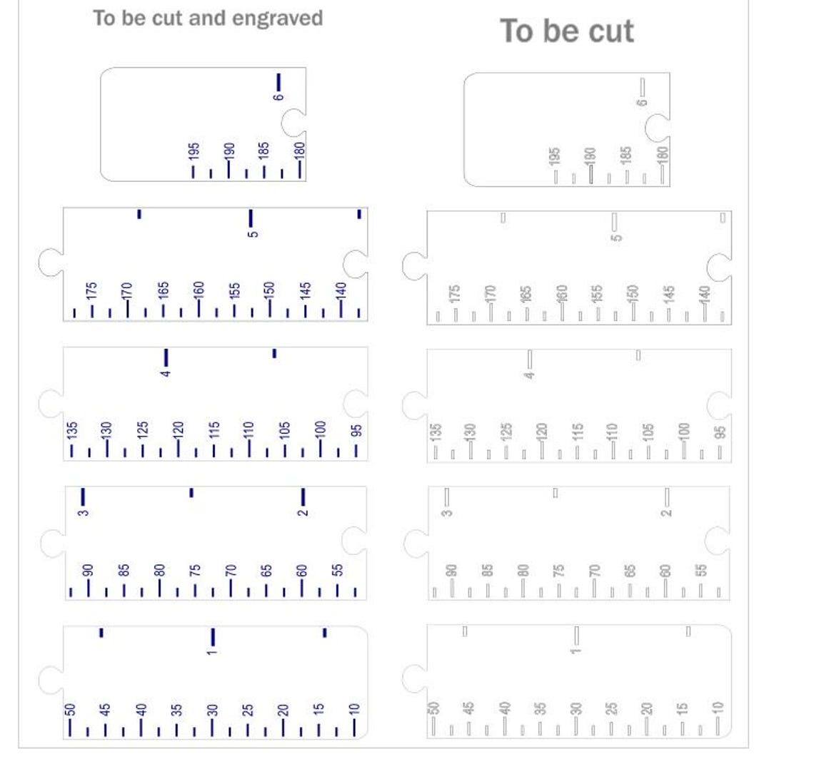 Growth Chart SVG: Wall Ruler Cut File for Glowforge - Etsy