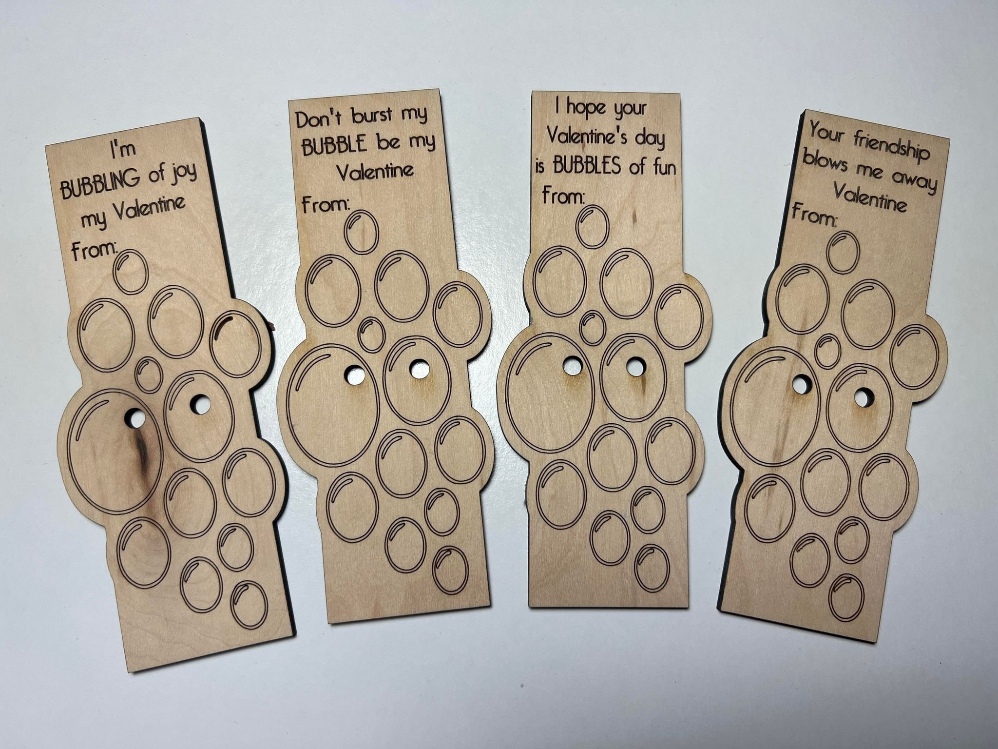 Bubbles Card Valentine's Day SVG File - Etsy