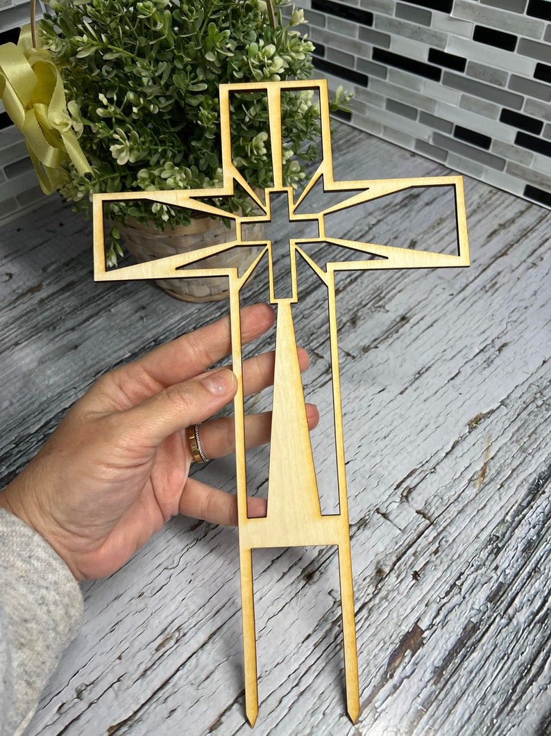 Cross Cake Topper Baptism SVG FILE - Etsy