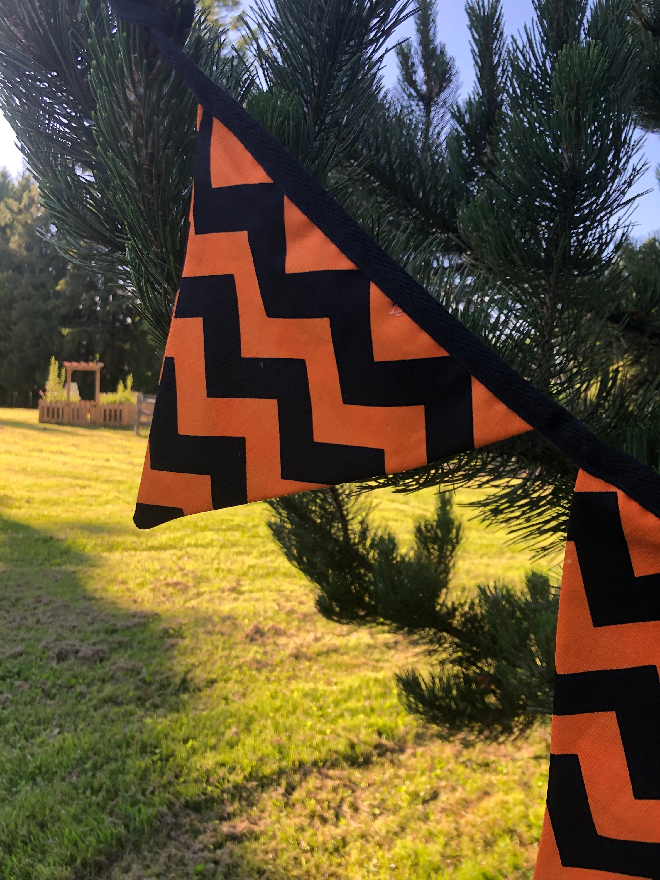 Bunting Banner Orange Reuseable Party Decoration Flag Pennant Halloween ...