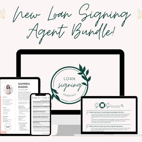 BUNDLE for NEW Loan Signing Agents Resources to Start Your - Etsy