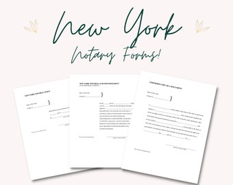 New York Forms - Etsy