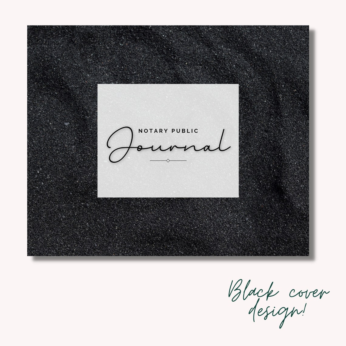 CALIFORNIA NOTARY JOURNAL Black Cover Design A Streamlined | Etsy