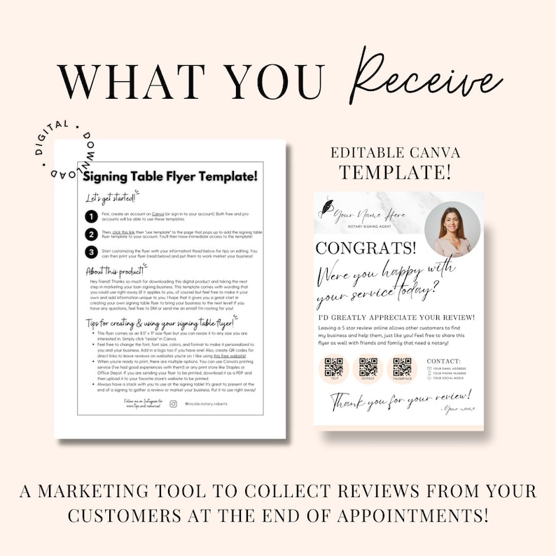 Signing Table Flyer for Loan Signing Agents and Notaries Market Your ...