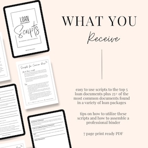 SCRIPTS to 30+ Loan Documents for Loan Signing Agents! - Etsy