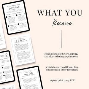 LOAN SIGNING ESSENTIALS Binder for Loan Signing Agents! Everything You ...