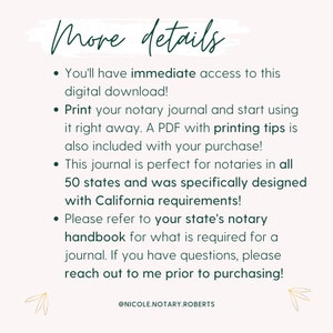 CALIFORNIA NOTARY JOURNAL Black Cover Design A Streamlined | Etsy